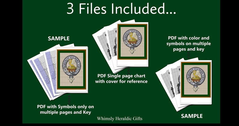 Watson Scottish Clan Crest Cross Stitch Pattern - Download - Etsy