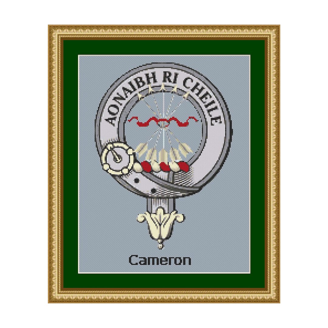 Cameron Scottish Clan Crest Cross Stitch Pattern - Download - Etsy