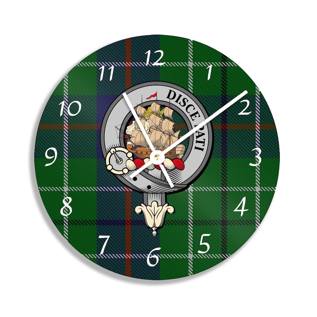 Duncan Clan Crest Wall Clock: Scottish Tartan Heritage - Etsy