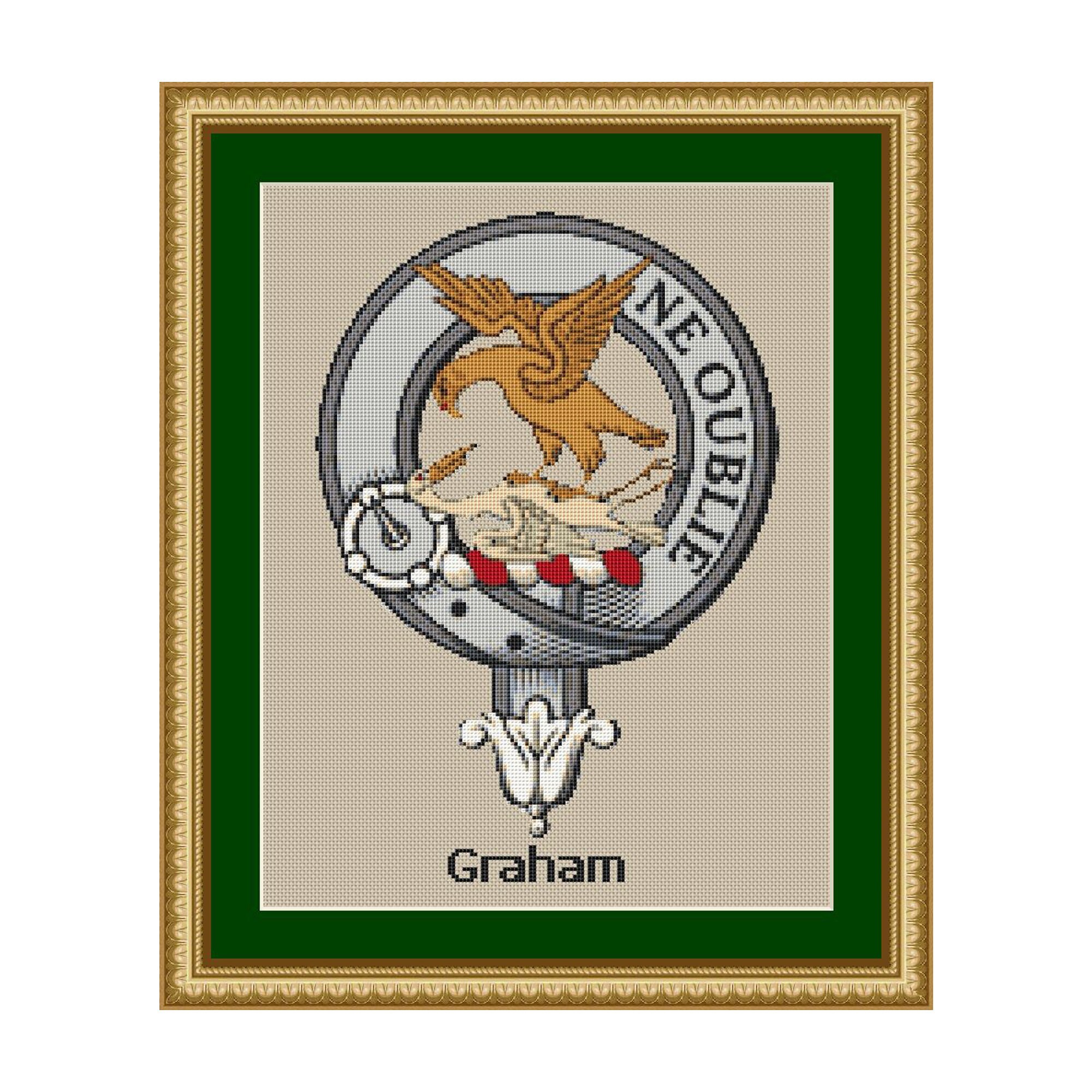 Graham Scottish Clan Crest Cross Stitch Pattern Download - Etsy