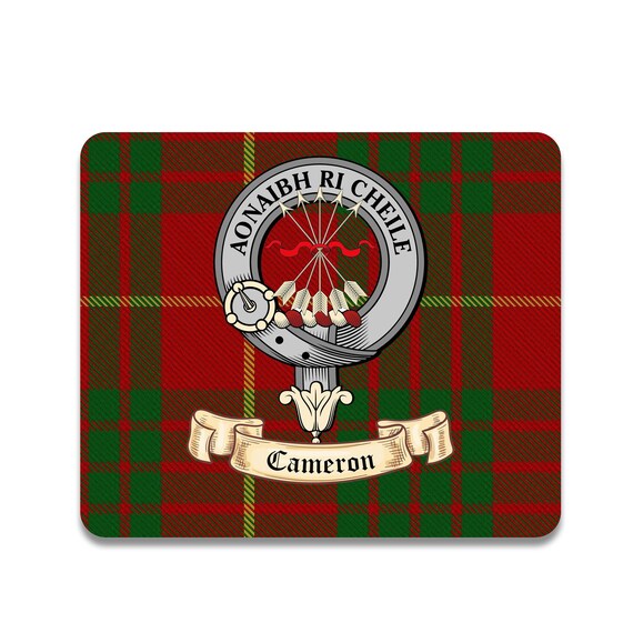 Cameron Scottish Clan Mouse Pad With Cameron Clan Crest on | Etsy