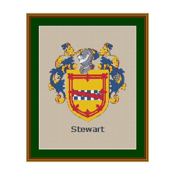 Stewart Coat of Arms - Etsy