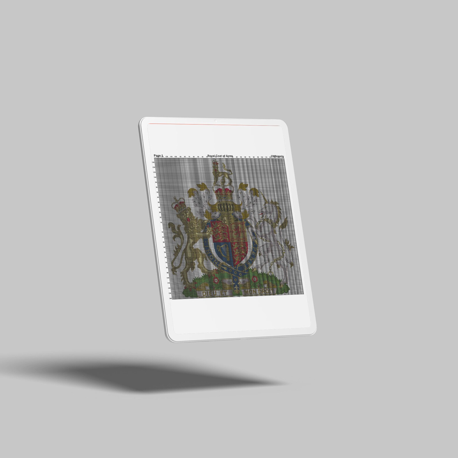 Royal Coat of Arms Cross Stitch Pattern - Etsy