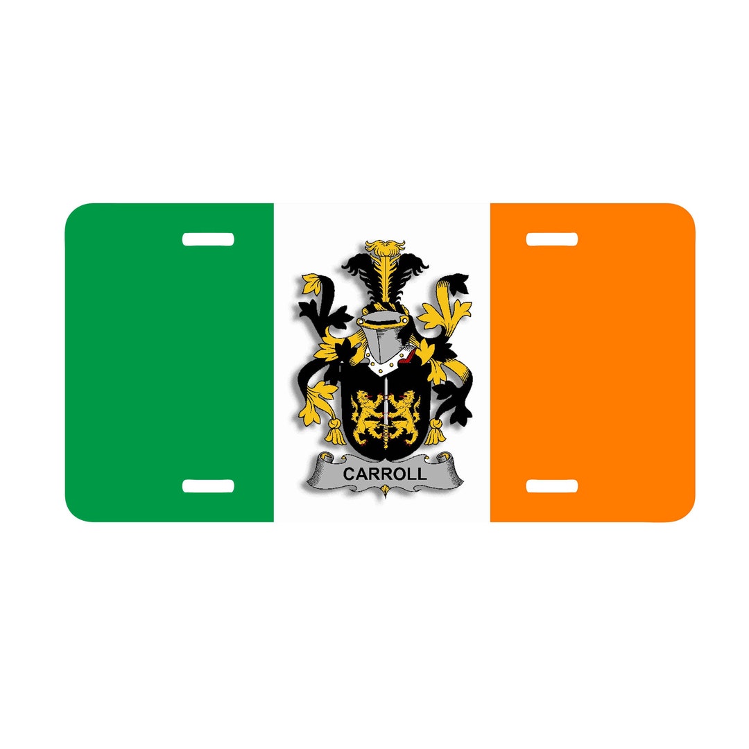 Irish Carroll Coat of Arms License Plate - Etsy