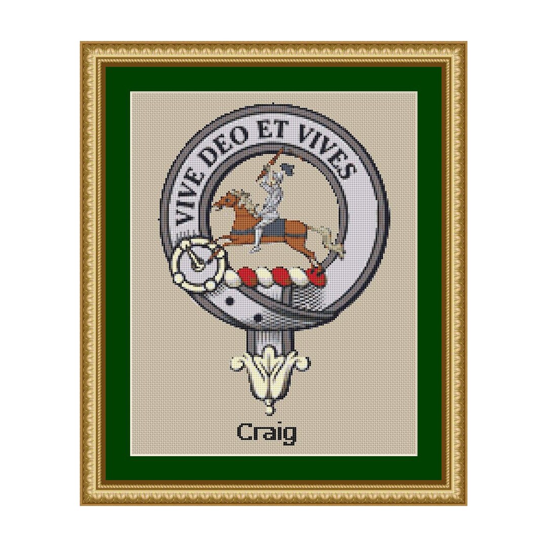Craig Scottish Clan Cross Stitch Pattern - Etsy