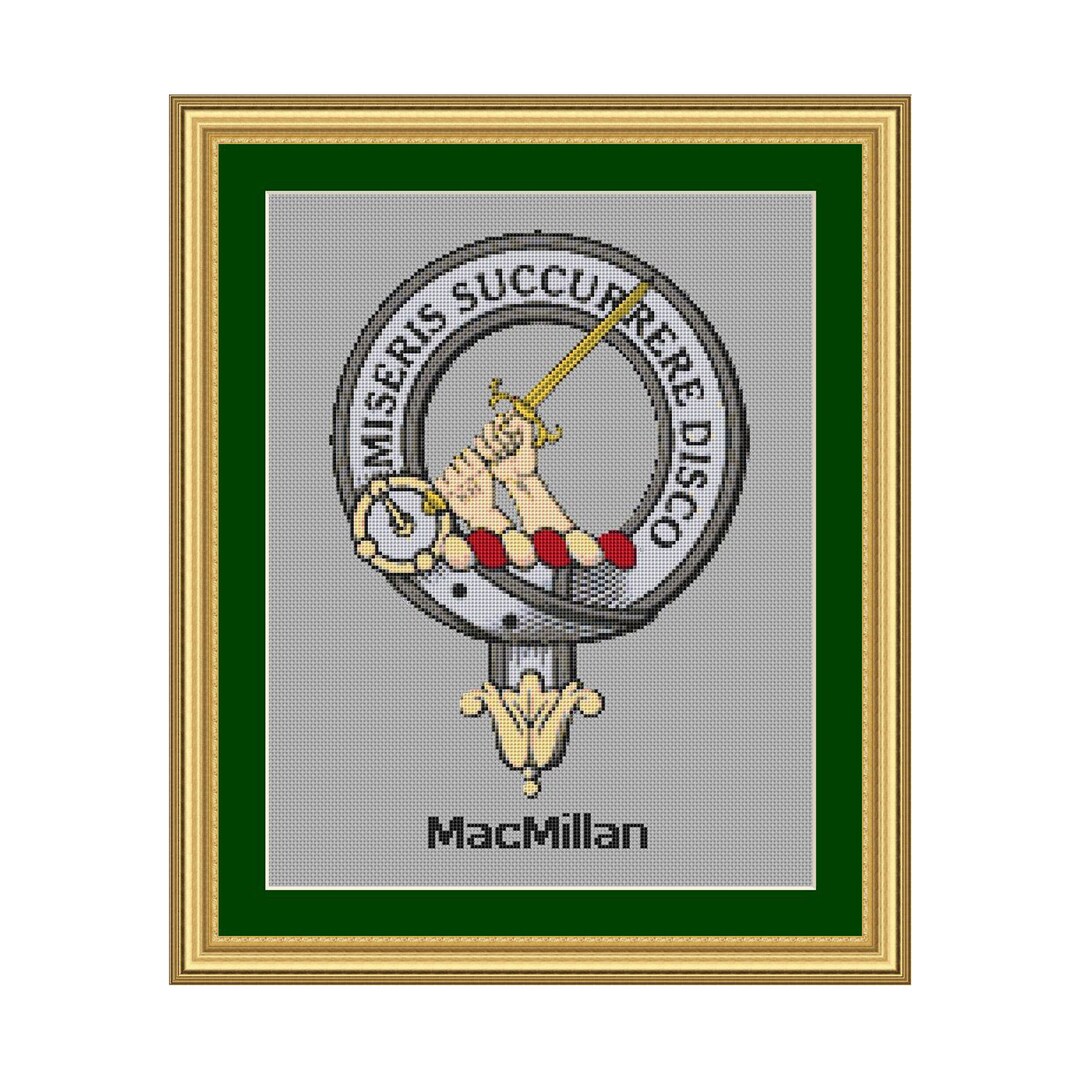 Macmillan Scottish Clan Crest Cross Stitch Pattern - Download - Etsy