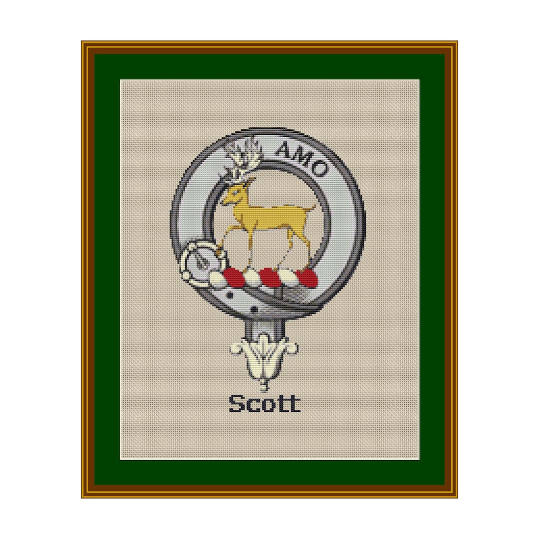 Scott Scottish Clan Cross Stitch Pattern - Etsy