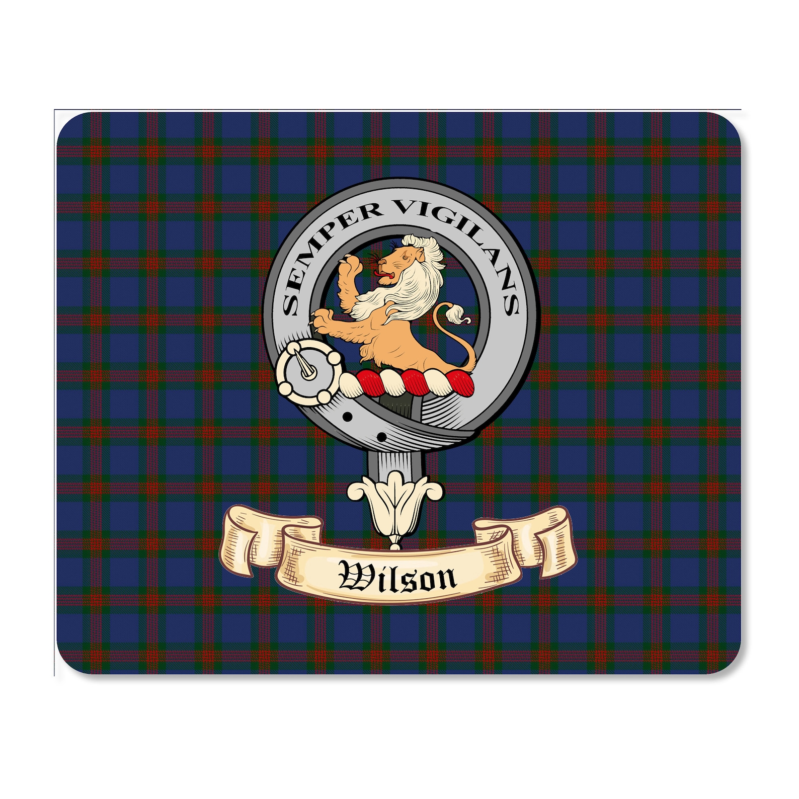 Wilson Clan Crest Mouse Pad: Scottish Tartan Heritage Gift - Etsy