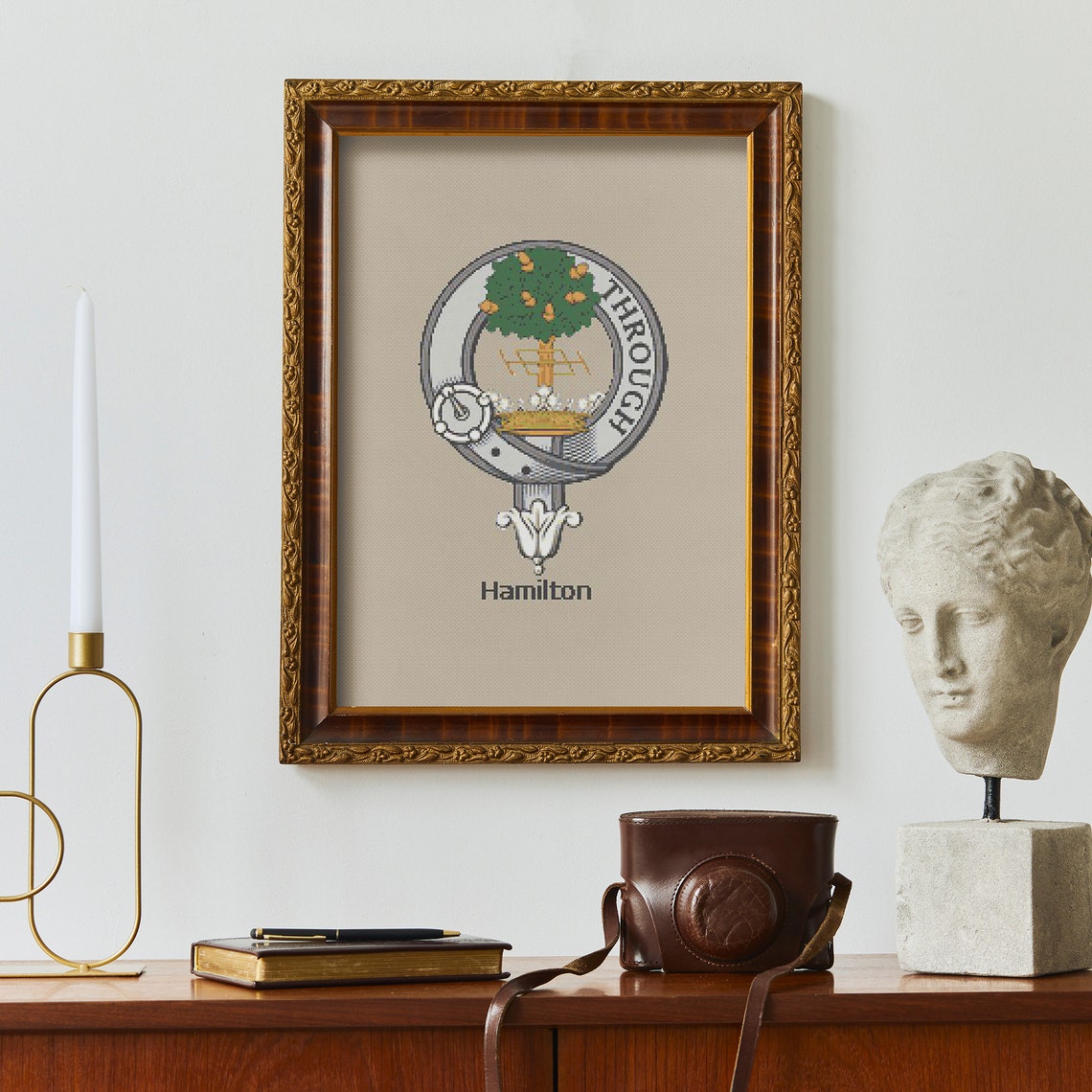 Hamilton Scottish Clan Crest Cross Stitch Pattern - Download - Etsy
