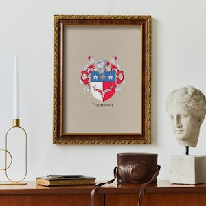 Thomson Scottish Clan Coat of Arms Cross Stitch Pattern - Etsy