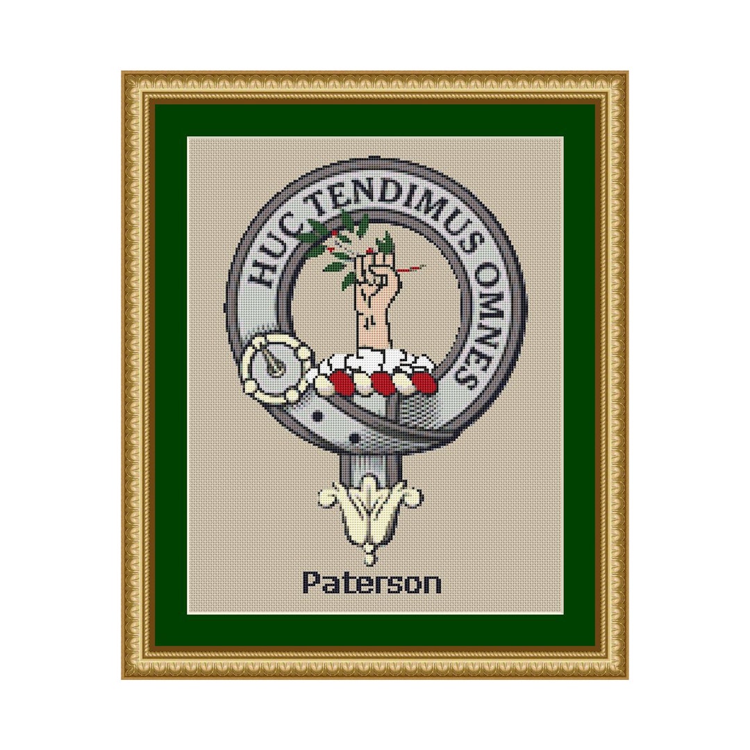 Paterson Scottish Clan Crest Cross Stitch Pattern - Download - Etsy
