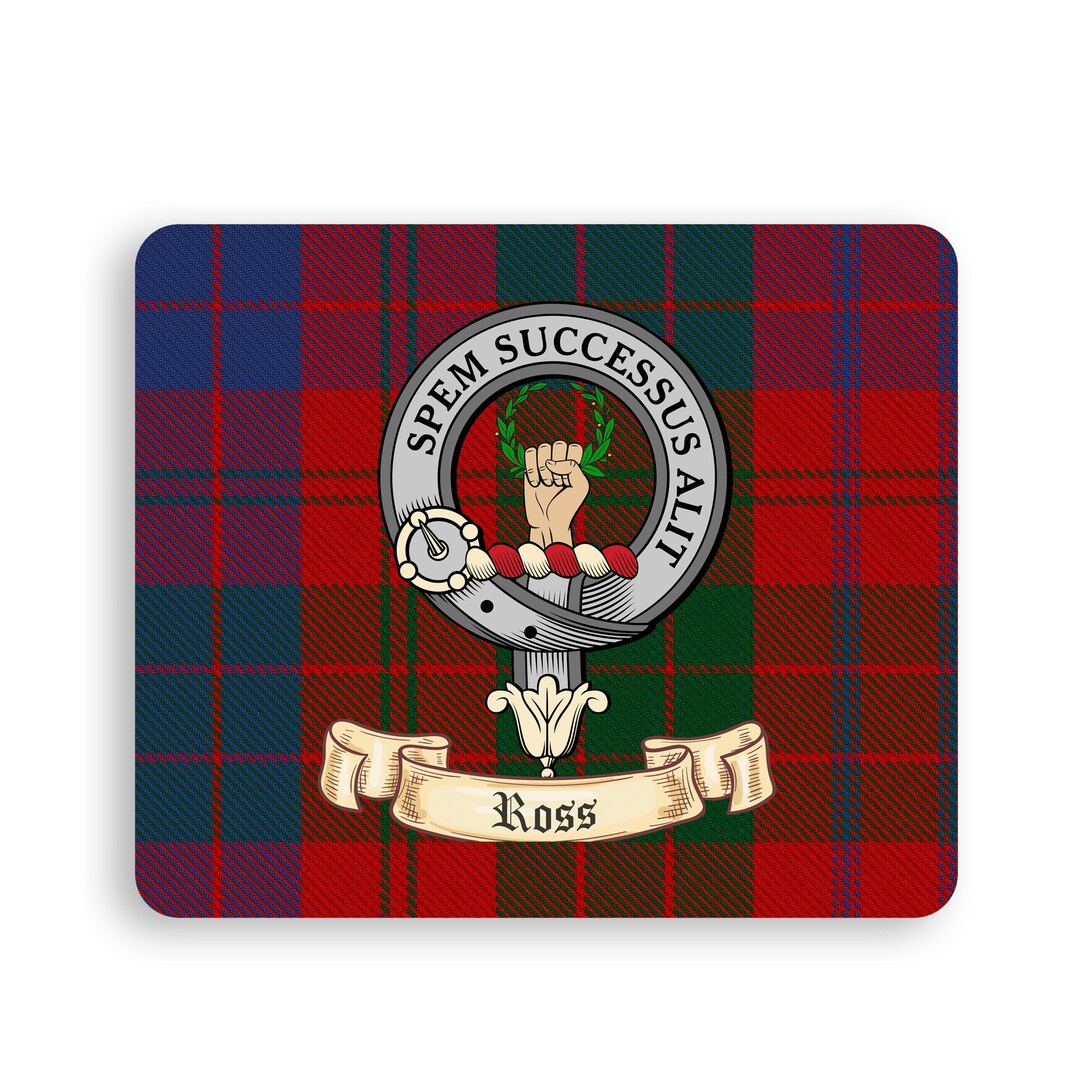 Ross Clan Crest Mouse Pad: Scottish Tartan Heritage Gift - Etsy