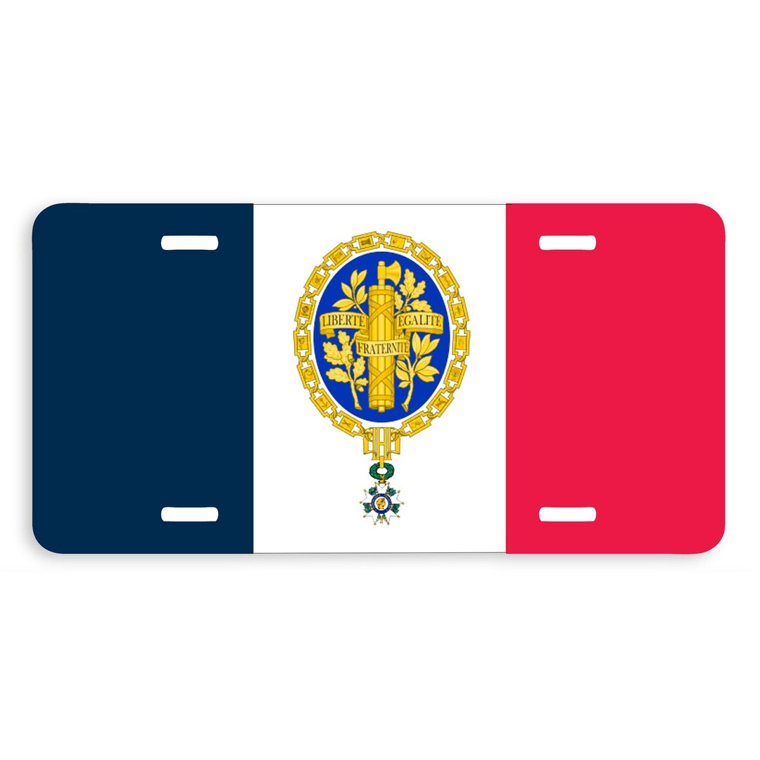 France Flag License Plate - Show Your French Heritage - Etsy