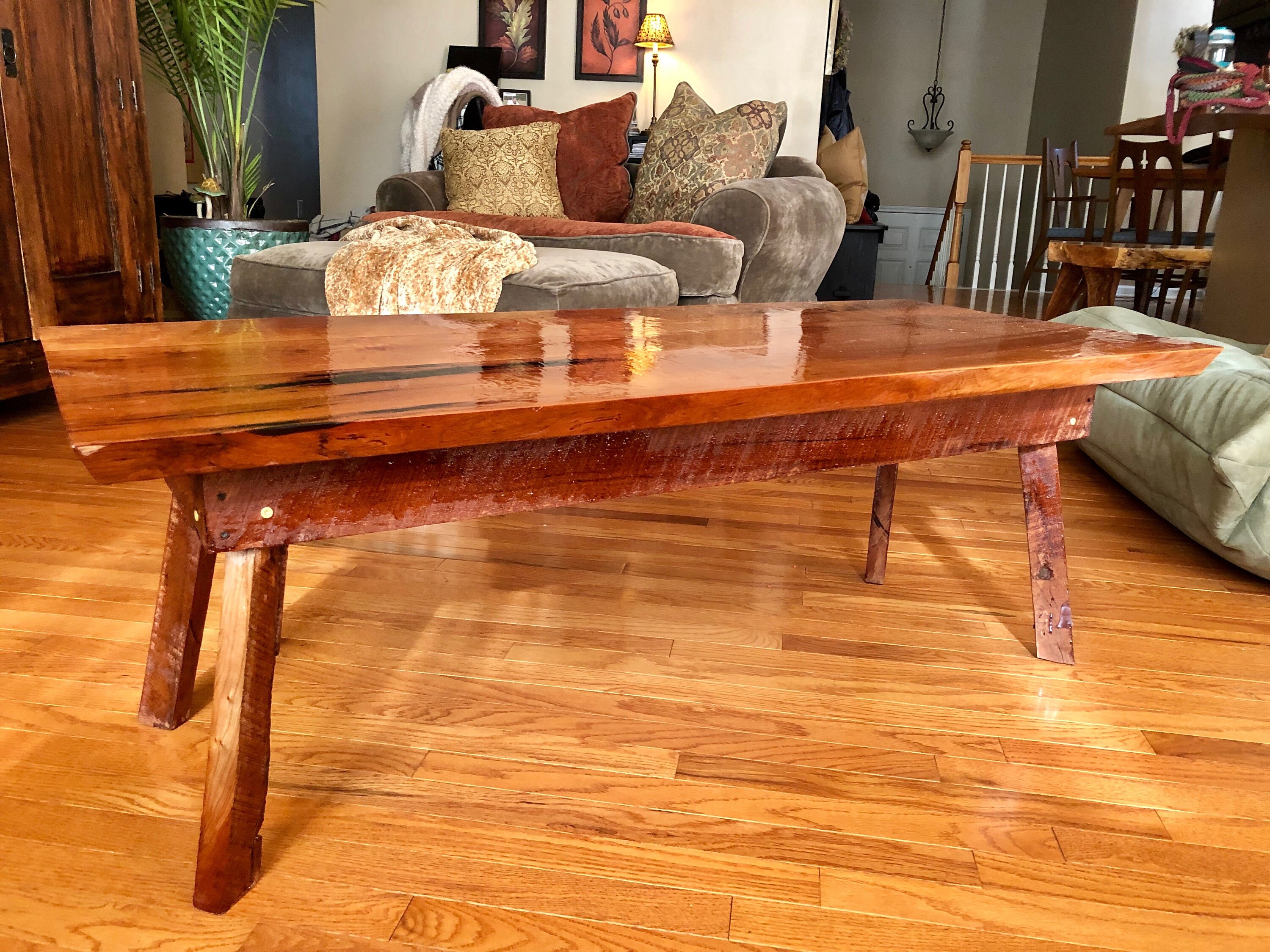 Reclaimed Cherry Wood Table - Etsy