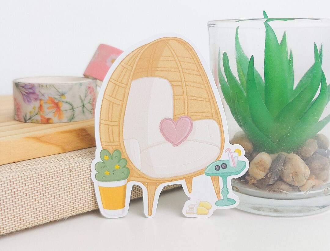 Egg Chair Sticker Calm Sticker Cosy Sticker Cozy Sticker Cushions ...