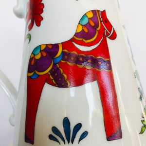 Swedish Dala Horse Pitcher - Etsy