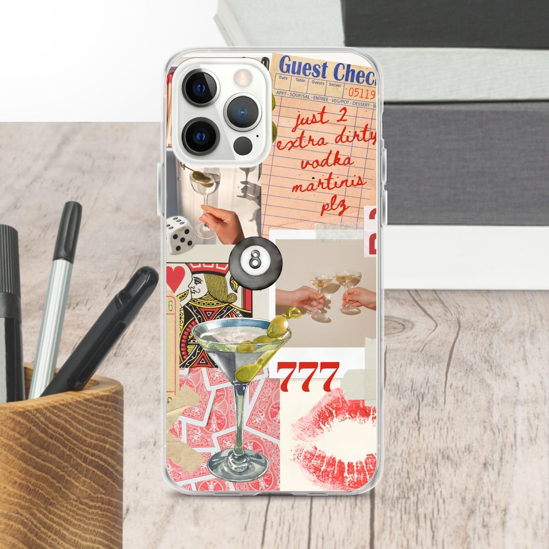 Dirty Martini Collage Phone Case, Trendy Phone Case, Dirty Martini ...