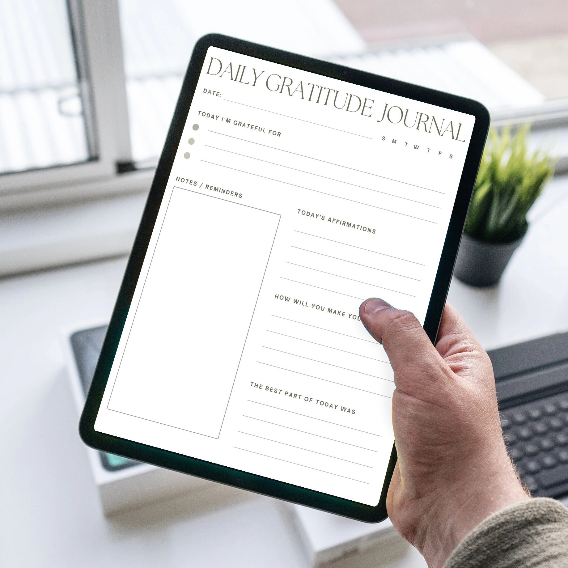 Daily Gratitude Journal, Printable Journal, Digital and Printable ...