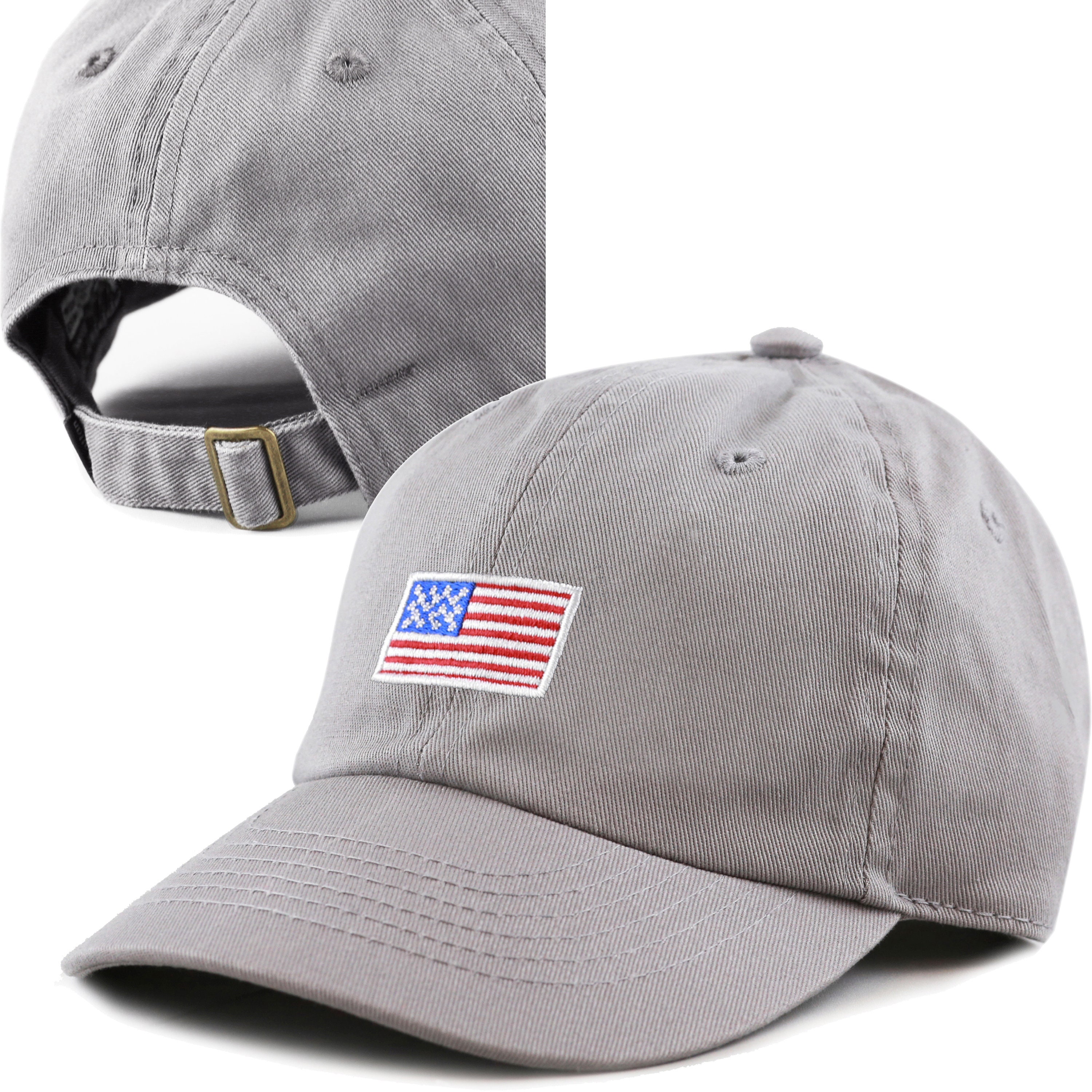 Kids American Flag Embroidered Washed Cotton Baseball Cap - Etsy