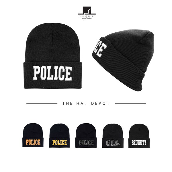 Police Beanie - Etsy