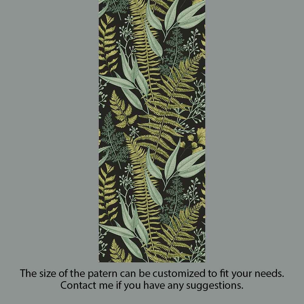 Botanical Wallpaper Ferns Wallpaper Wall Mural Green Home - Etsy