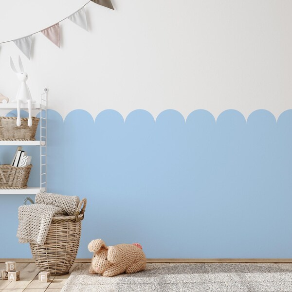 Scallop Wall Decal - Etsy