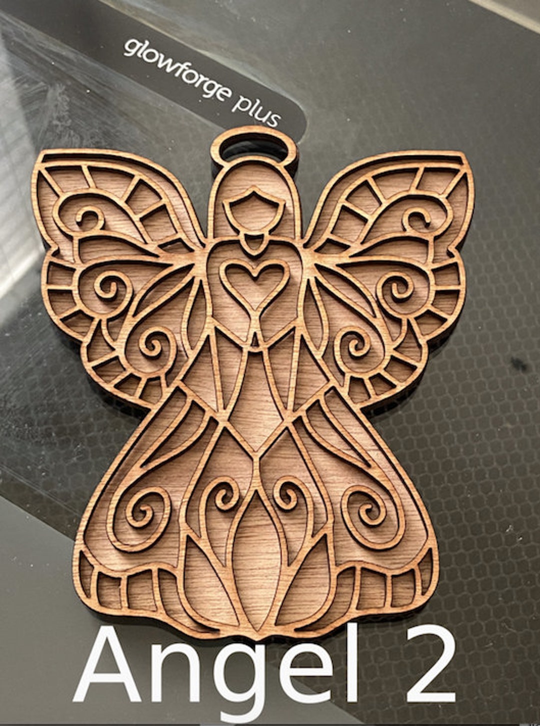 Laser Ready/cricut Angel 2 SVG | Christmas Ornament SVG | No Physical ...