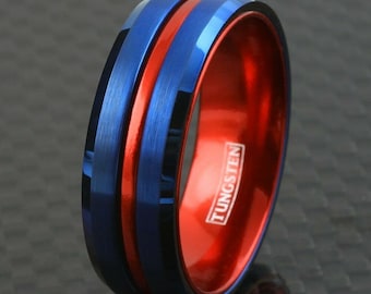 Red Wedding Band - Etsy