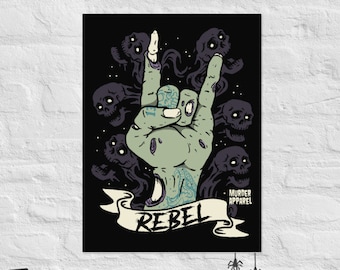 Macabre Poster, Grunge Poster, Gothic Poster, Wall Art, Edgy Dark ...