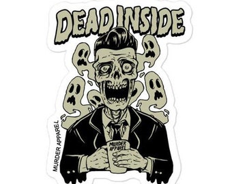 Dead Inside but Still Horny Sticker - Etsy