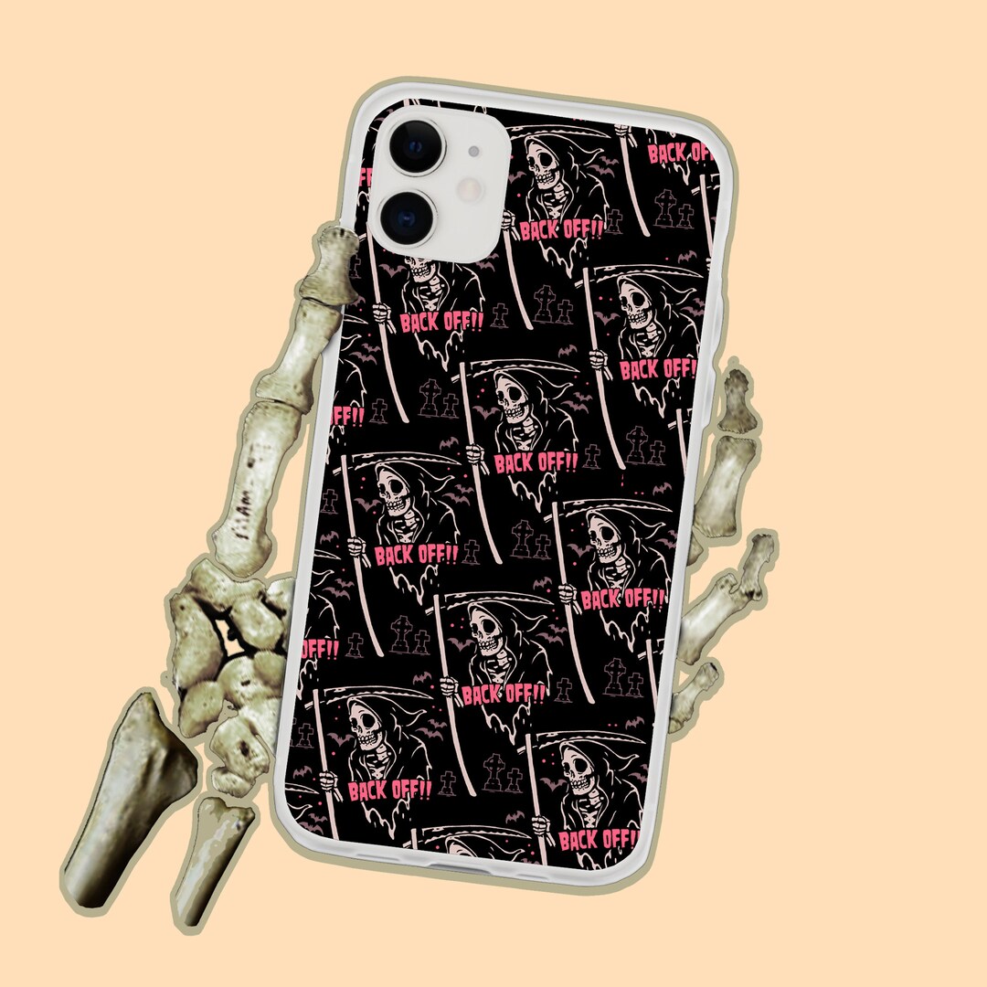 Grim Reaper Back off Gothic iPhone Case - Etsy