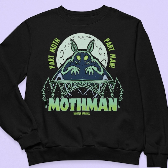 Mothman Retro Sweatshirt | Etsy