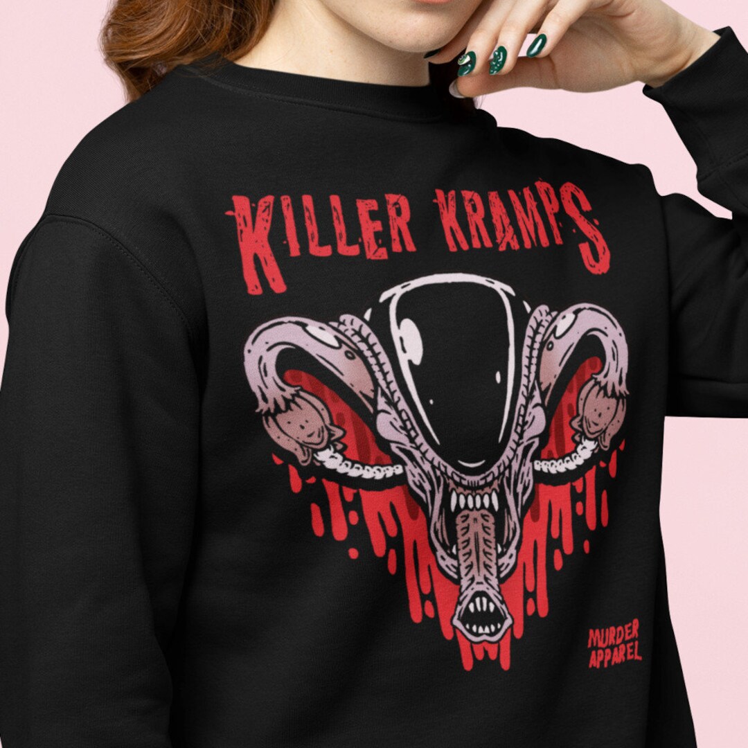 Killer Kramps Uterus Xenomorph Sweatshirt - Etsy