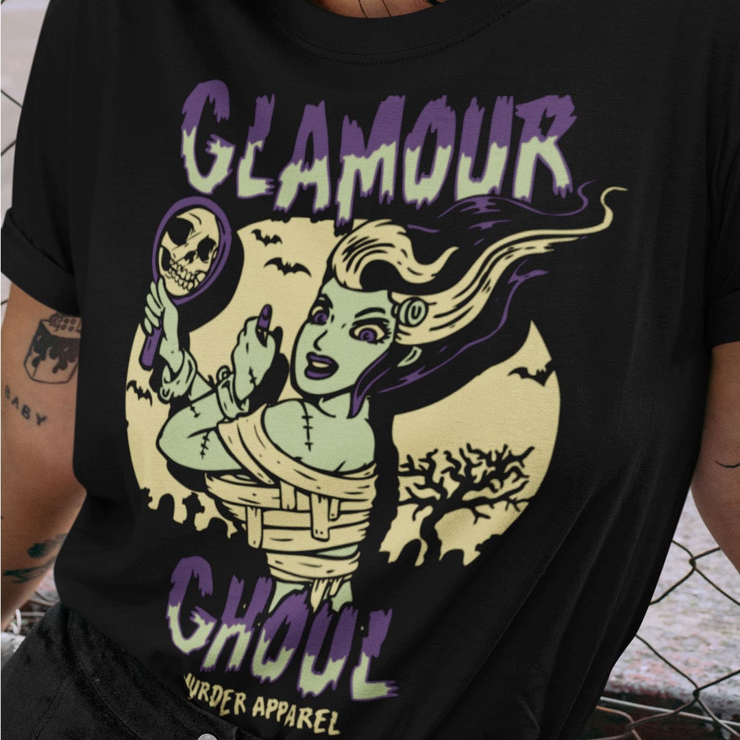 Glamour Ghoul Vintage Halloween Monster T-shirt - Etsy