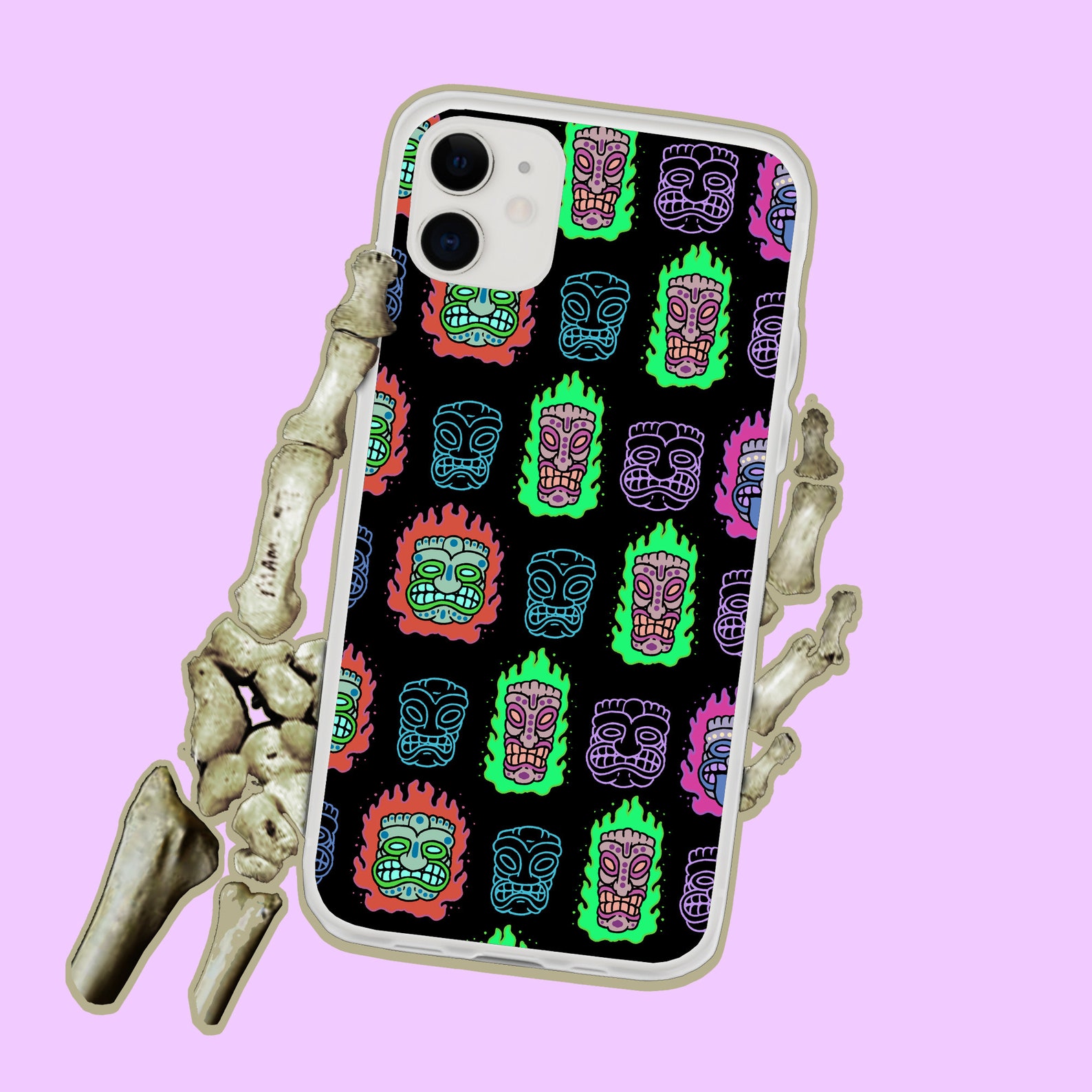 Rainbow Tikis iPhone Case - Etsy