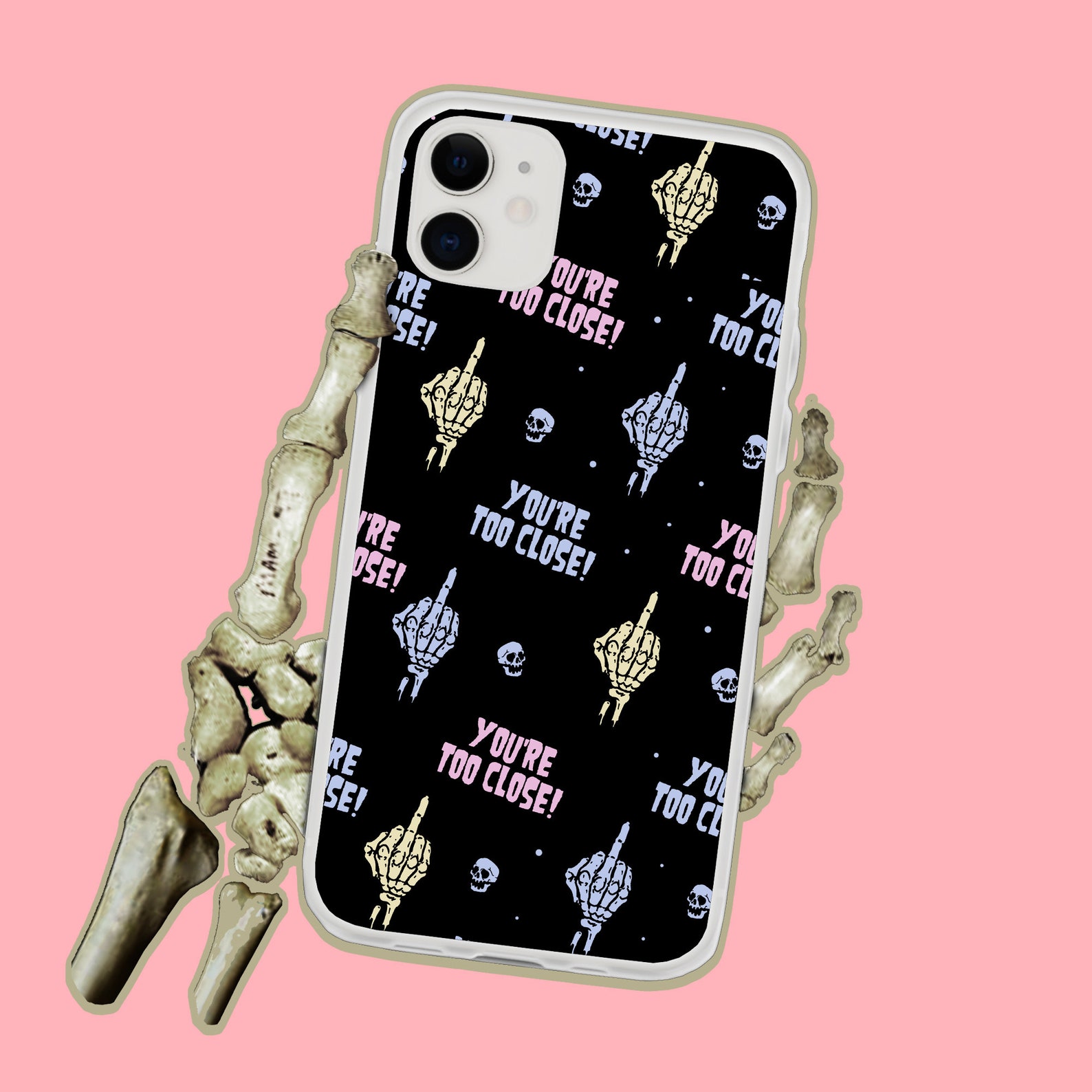 You're Too Close Middle Finger Iphone Case - Etsy