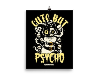 Poster Cute but Psycho - Etsy