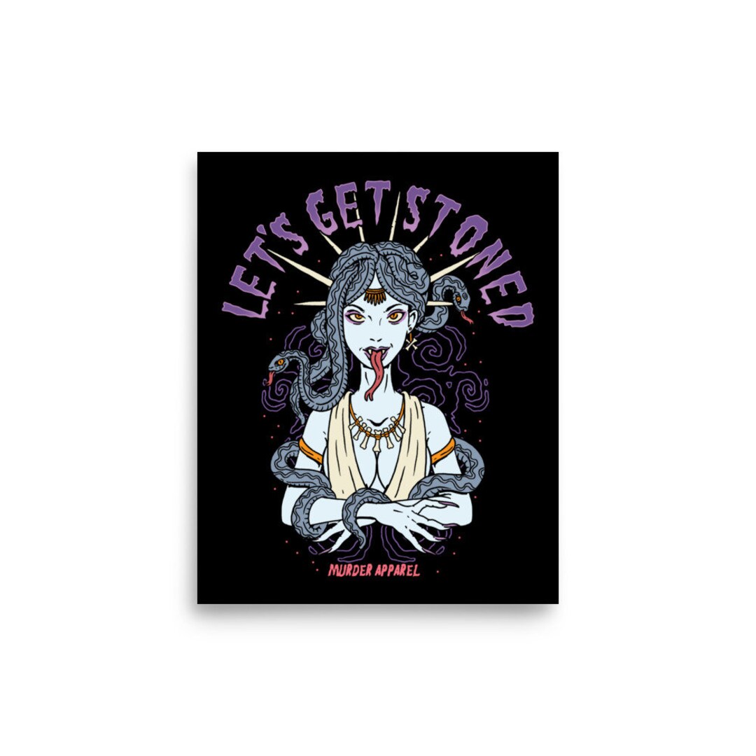 Medusa Stoned Poster - Etsy