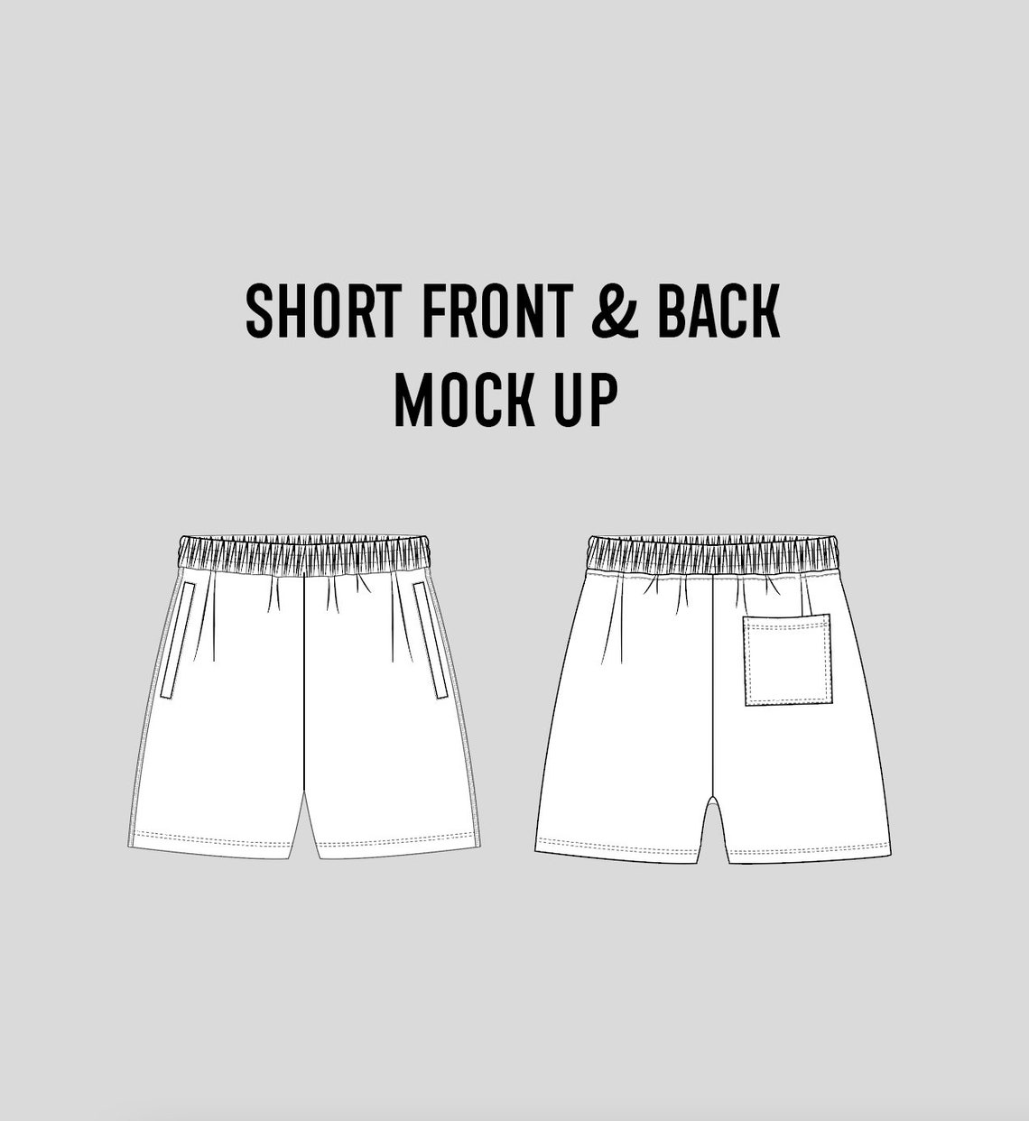 Streetwear Short Mock Up - Etsy