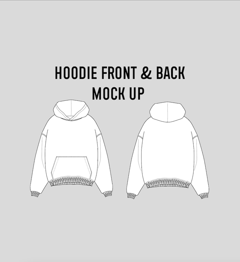 Streetwear Oversized Hoodie Mock Up - Etsy