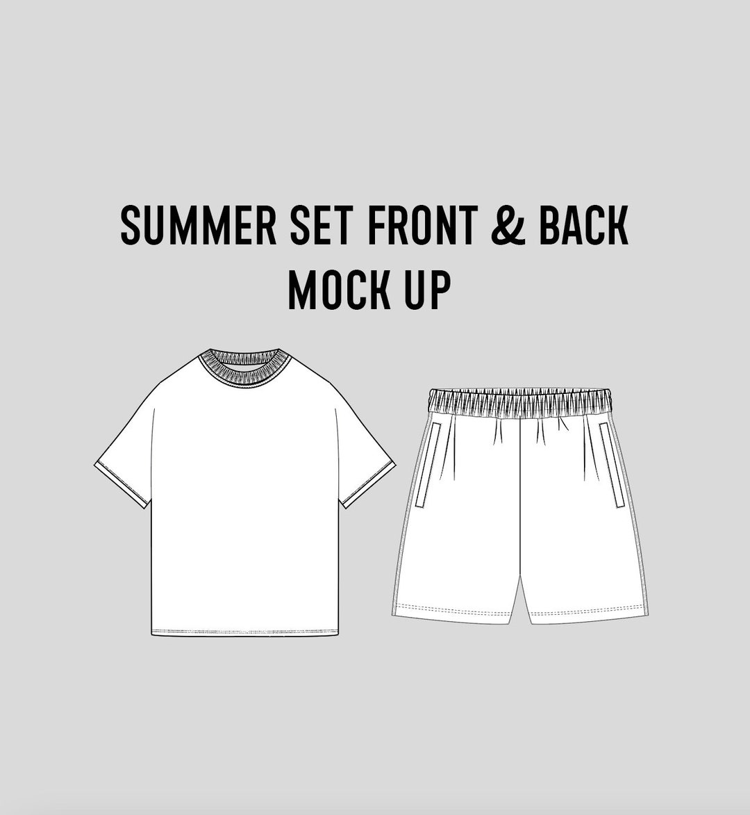 Streetwear Summer Set Mock Up - Etsy