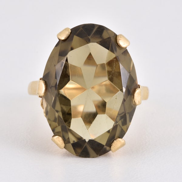 Smokey Topaz Ring - Etsy