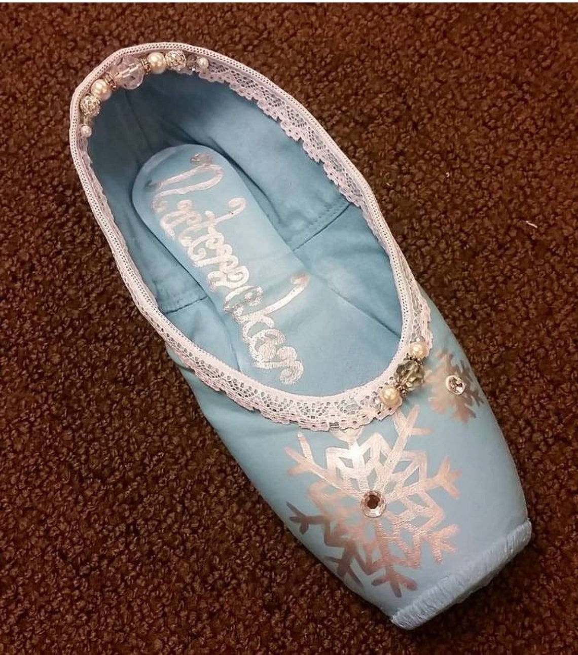 Snowflake (decorated Pointe Shoes) - Etsy