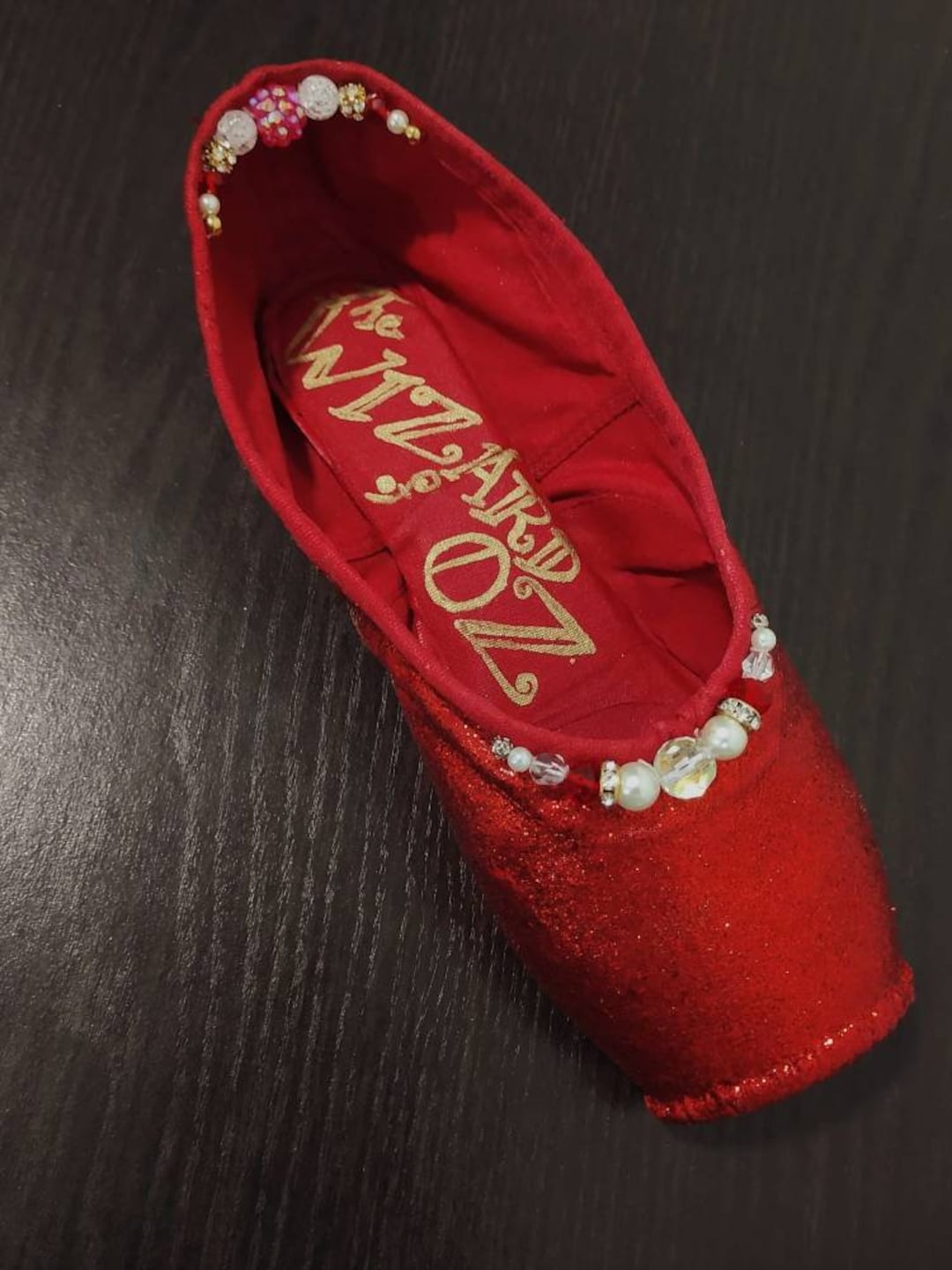Ruby Red Slippers (wizard of OZ Decorated Pointe Shoe) - Etsy