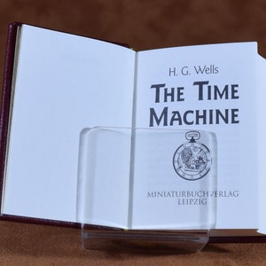 The Time Machine H.G. Wells Miniature Book - Etsy