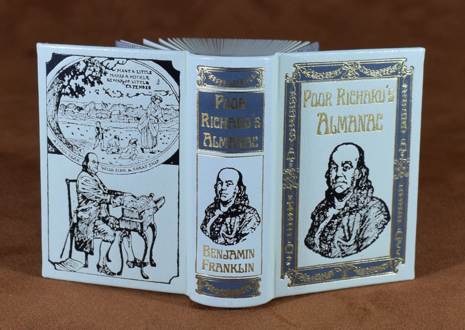 Poor Richard's Almanac by Benjamin Franklin Miniature Book | Etsy
