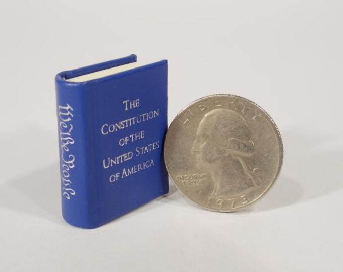 Dollhouse Book the Constitution of the USA Micro Miniature - Etsy