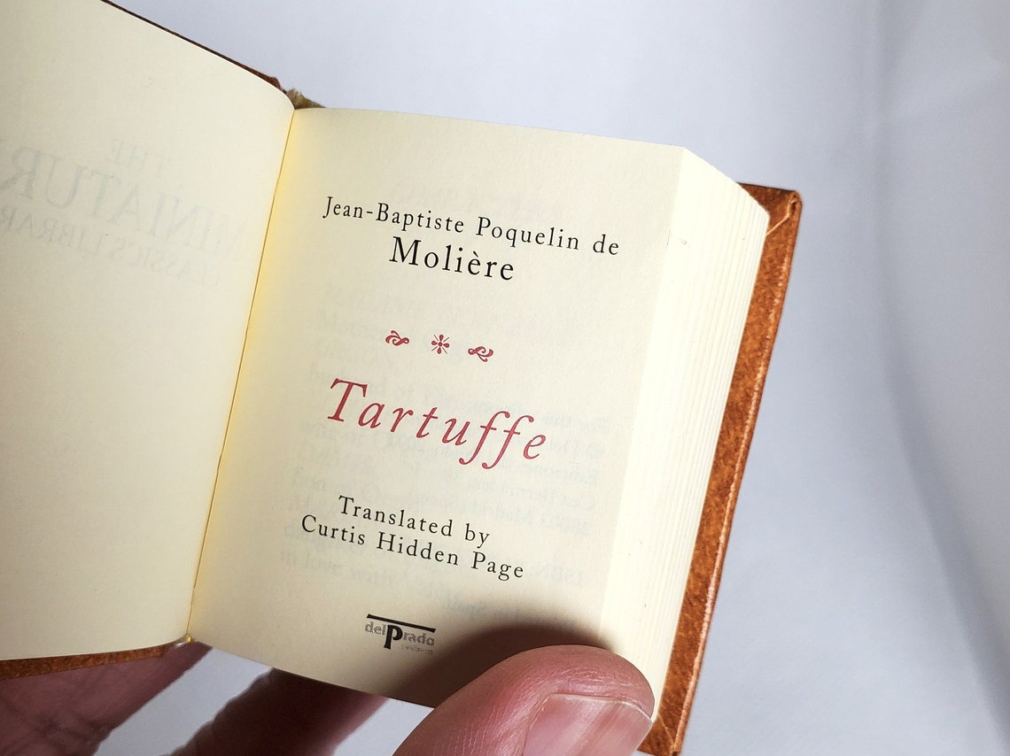 Tartuffe by Molière Miniature Book English Text - Etsy Denmark