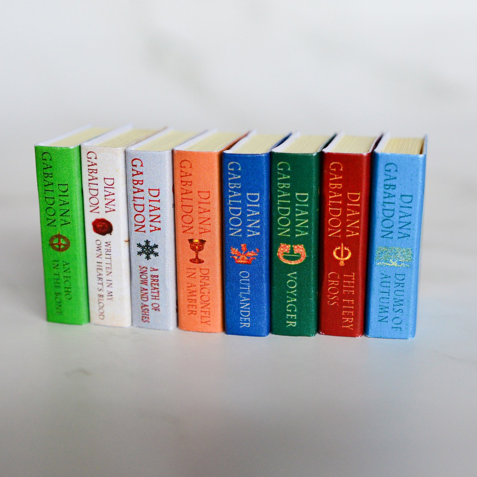 Outlander Book Series 8 Vol. Set Diana Gabaldon Dollhouse - Etsy