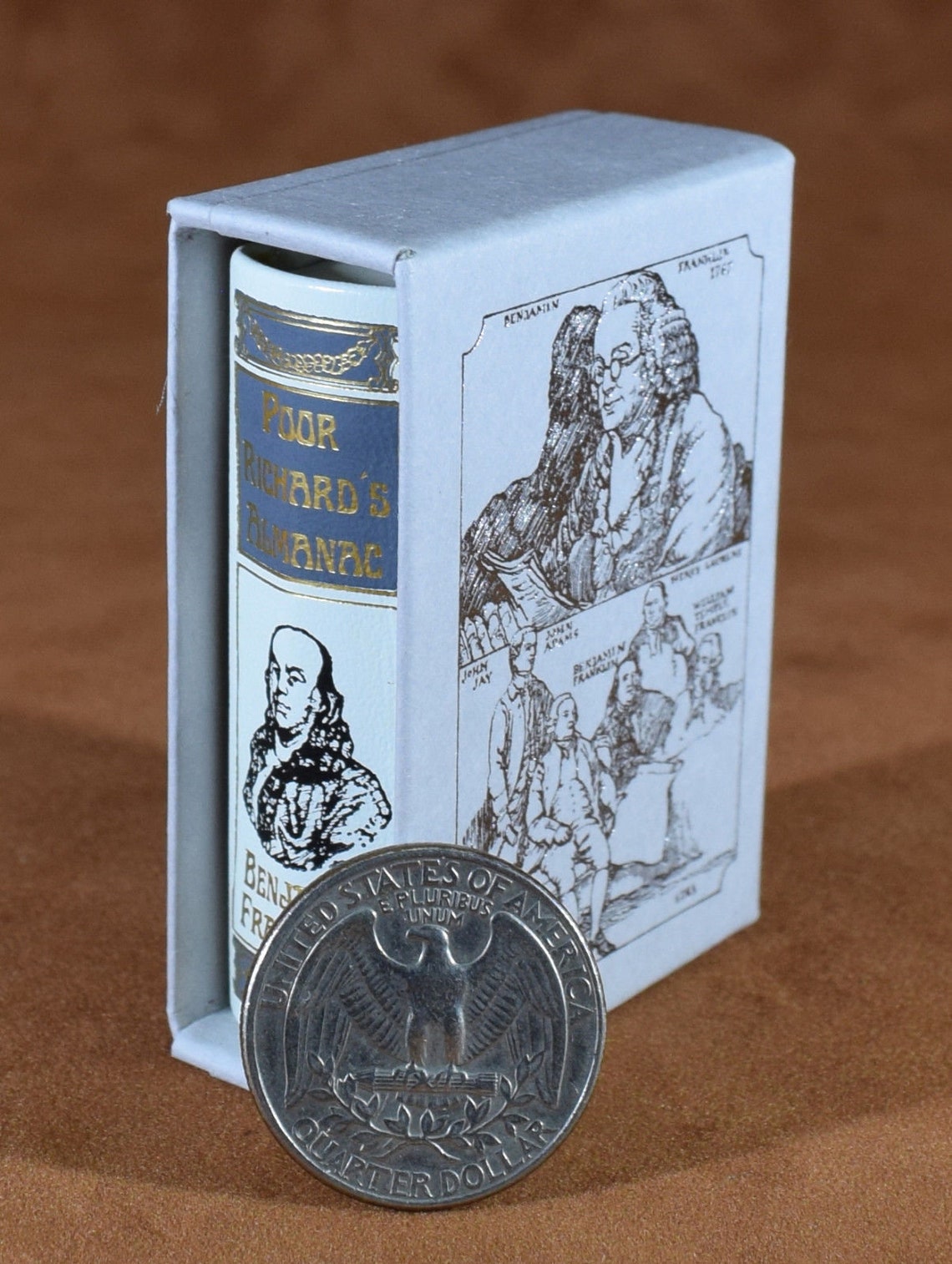 Poor Richard's Almanac by Benjamin Franklin Miniature Book | Etsy